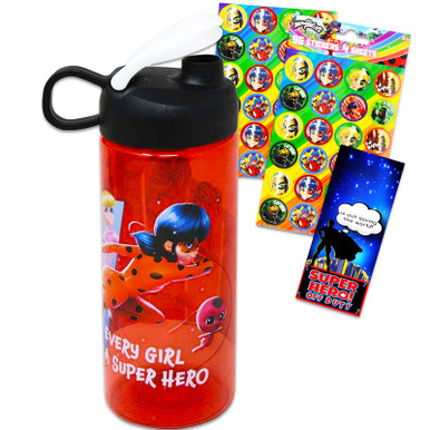 Zagtoon Miraculous Ladybug Water Bottle Set for Girls - Miraculous ...