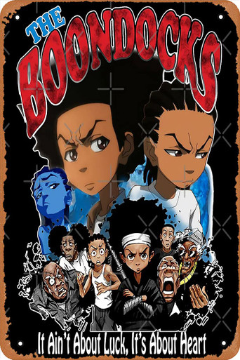 shvieiart 8 X 12 Metal Signs - The Boondocks Sitcom Poster Vintage Look ...