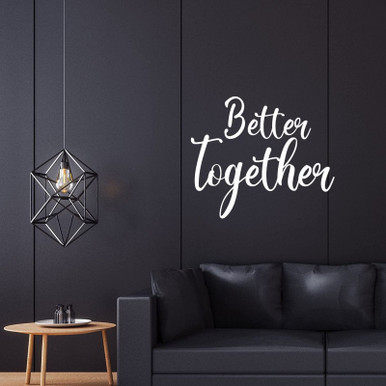 Bathroom Wall Decals Better Together Wall Decals Vinyl Wall Decal Quote ...
