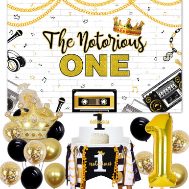 The Notorious Big One Birthday Decorations, Hip Hop First Birthday ...