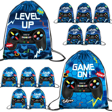 Eccliy 20 Pack Video Game Party Drawstring Bags 12 x 10 Inch Gaming ...