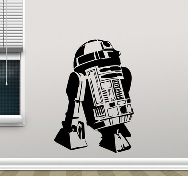 R2-D2 Wall Decal R2D2 Droid Robot Character Quote Living Room Wall ...