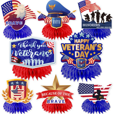 Happy Veterans Day Table Decorations, Veterans Day Centerpieces for ...