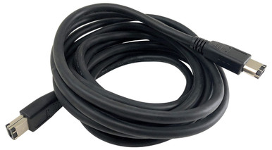 Micro Connectors, Inc. 10 feet Firewire IEEE 1394 6 Pin Male to 6 Pin ...