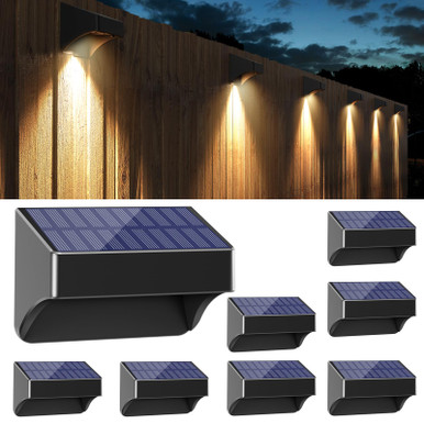 Patiobay Solar Lights for Outside 8-Pack, 8 Colors Solar Garden Lights ...