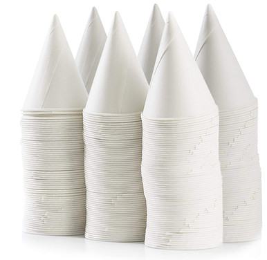 Upper Midland Products Cone Paper Cups 200 Pk Snow Cone Disposable 6 Oz ...