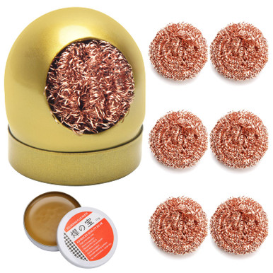 Soldering Iron Tip Cleaner Kit, AHIER Solder Tip Cleaning Brass With ...