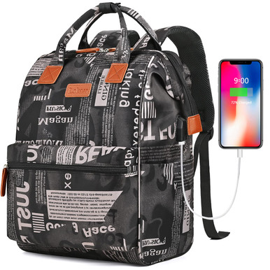 BRINCH Laptop Backpack 15.6 Inch Wide Open Computer Backpack Laptop Bag ...