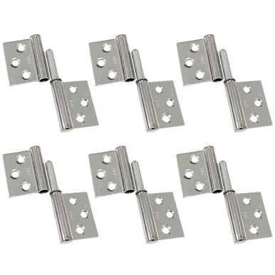 FarBoat 6pcs Lift Off Hinges 304 Stainless Steel Detachable 360 Degree ...
