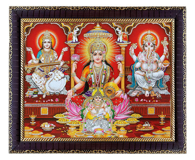 KHANNA laxmi/Lakshmi/mahalaxmi with Ganesh ji Saraswati maa and kuber ...