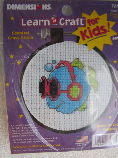 Dimensions Learn-A-Craft Cool Fins Cntd 3x3 X-Stitch Kit ...
