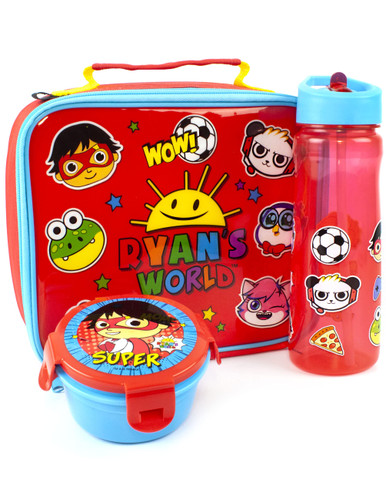 Ryans World Lunch Box Set for Kids | Adventure with Red Titan Superhero ...