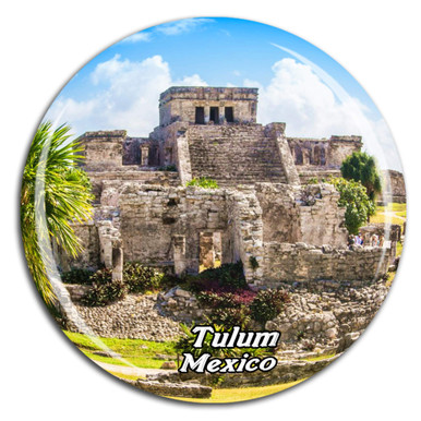 Tulum Mayan Ruins Cancun Mexico Fridge Magnet 3D Crystal Glass Tourist ...