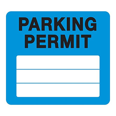 Parking Permit Pass Stock Static Cling Windshield Sticker Non-Adhesive ...