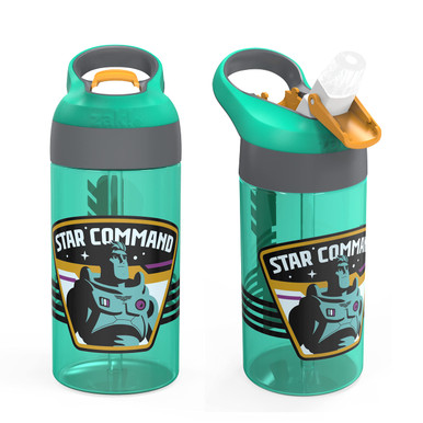 Zak Designs Disney and Pixar Lightyear Water Kids Bottle with Straw and ...