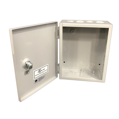 BUD Industries JBH-4958-KO Steel NEMA 1 Sheet Metal Box 4" L x 8" W x ...