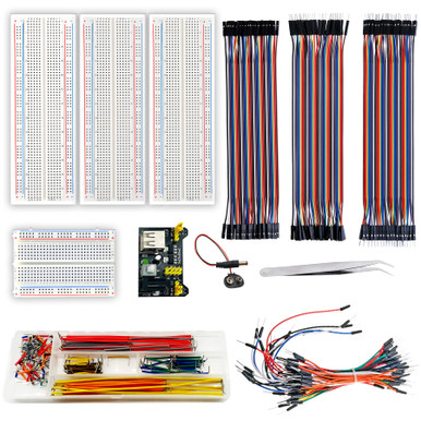 Minidodoca Breadboard Jumper Wires Kit 4pcs 400&830 Point Solderless ...