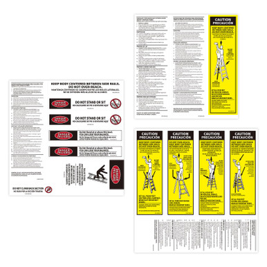GRONGU FG Stepladder Safety Labels Stickers Compatible with Werner ...