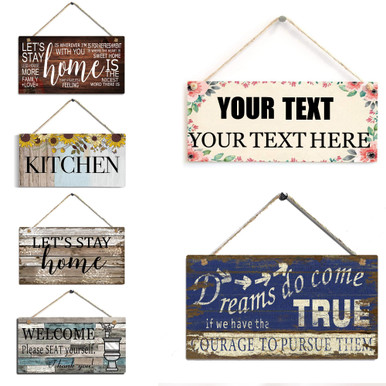 Wooden Door Signs Custom Decorative Hanging Signs, Farmhouse Decor Sign ...