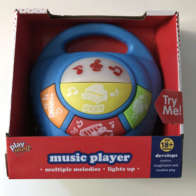 Music Player Boombox with Push Buttons - Warehousesoverstock