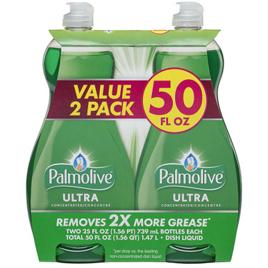 Palmolive Ultra Original Dish Wash Liquid, 25 Ounce, 2 Count ...