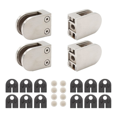 Glass Shelf Brackets Stainless Steel 304 Brushed Finish Flat Glass ...