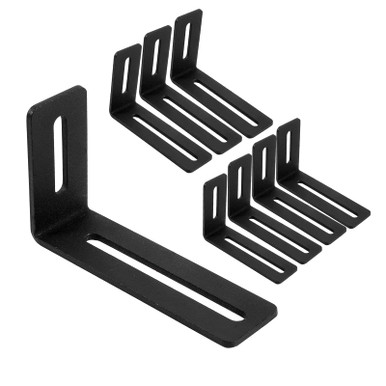 4 Inch Adjustable Angle Bracket, 8 PCS Heavy Duty L Brackets for Wood ...
