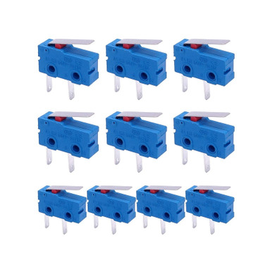 SDUTIO 10pcs 250V 5A 2 Pin 1NO Tact Switch Sensitive Micro Switch Micro Switches Handle Limit ...
