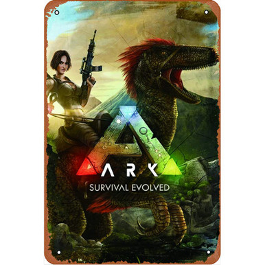 ARK Survival Evolved Extinction Games Poster Metal Tin Sign Wall Art ...