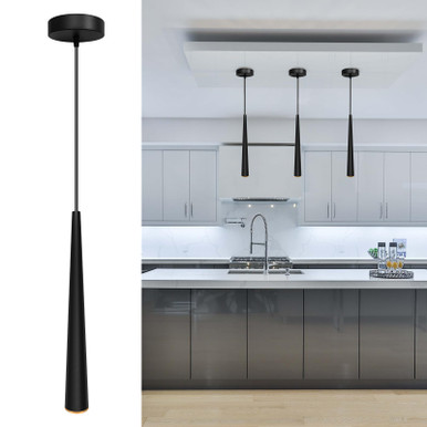 UPZXKJ Conical LED Pendant Light, Modern 10W Dimmable Small Ceiling ...