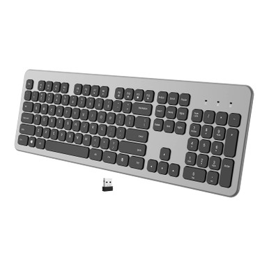 BRJEC Wireless Keyboard, 2.4G Ergonomic Wireless Computer Keyboard ...