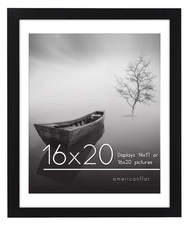 Americanflat 16x20 Picture Frame in Black - Use as 14x17 Picture Frame ...