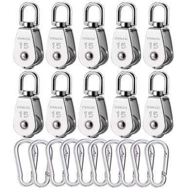 Stainless Steel M15 Single Pulley Block, Wire Rope Hanging Wire Towing ...