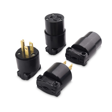 Cable Matters 4-Pack 3 Prong Extension Cord Plug Replacement, UL Listed ...