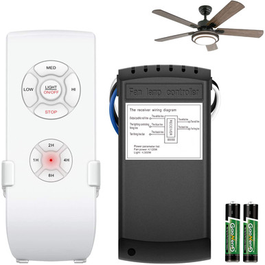 Universal Ceiling Fan Remote Control Kit, Replacement Wireless Control ...