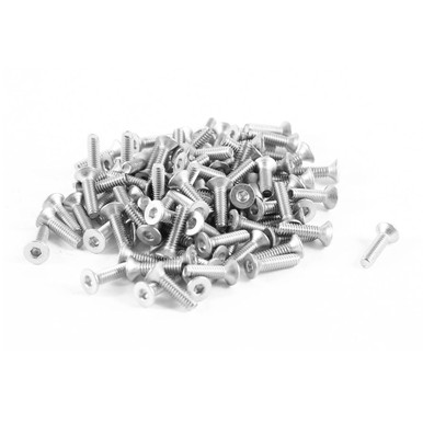 uxcell 100pcs 304HC Steel Hex Countersunk Flat Head Bolts Screws M2x8mm - Warehousesoverstock