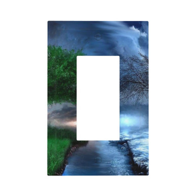 Four Season Tree of Life Wall Plate Cover 1 Gang Wall Plate Single Gang ...