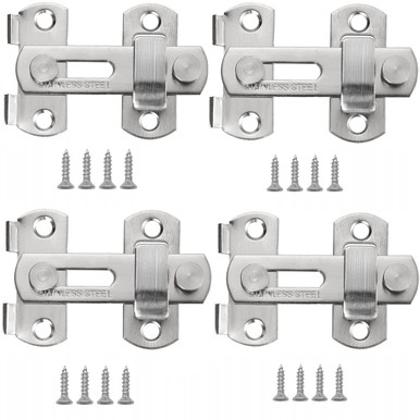 Szliyands Stainless Steel Gate Latches Flip Latch Safety Door Bolt ...