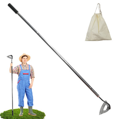 Hoe Garden Tool,All-Steel Hardened Hollow Hoe Heavy Duty Action Hoe ...