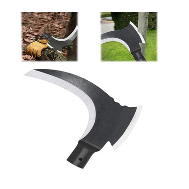 Elegital 1 Pcs High Manganese Steel Double Scythe,Steel Grass Sickle ...