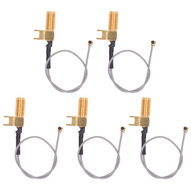 FTVOGUE 5PCS IPEX Terminal Cables IPX to SMA Female Coaxial Pigtail ...