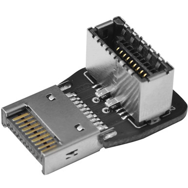 LUORNG 90 Degree USB Type E Adapter Up Angle USB 3.2 Type E Male to ...