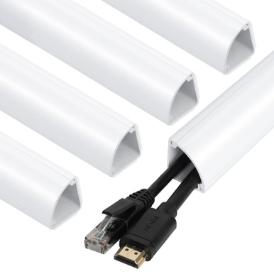 Corner Cable Concealer, 85-inch Corner Cord Cover, Large Capacity ...