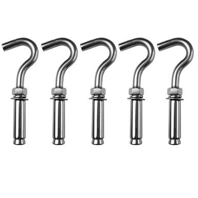 JENSWILL Expansion Hook Anchor Bolt 5 Pack M12 304 Stainless Steel ...