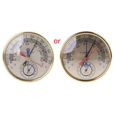No Battery 5" Hygrometer Wall Mount Wall Indoor Outdoor Rain ...