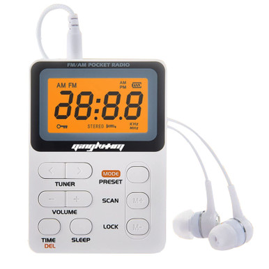 Pocket AM/FM Radio with Best Reception, Portable Rechargeable Radio ...