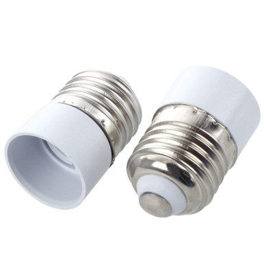 WELSUN E27 Male Plug to E14 Female Socket LED Light Lamp Base Adapter ...