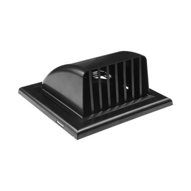 Vent Systems Black 4" Inch Dryer Hood Vent with Bird Guard and ...