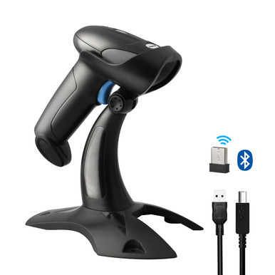 Sumicor Bluetooth Barcode Scanner with Stand, 2D 1D QR Code Screen ...