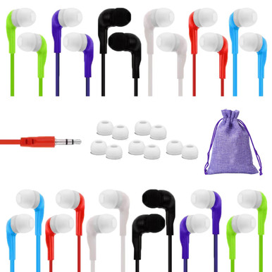 kolodosa 12 Pack Earbuds Headphones Ear Earphones Buds Wired Kids ...